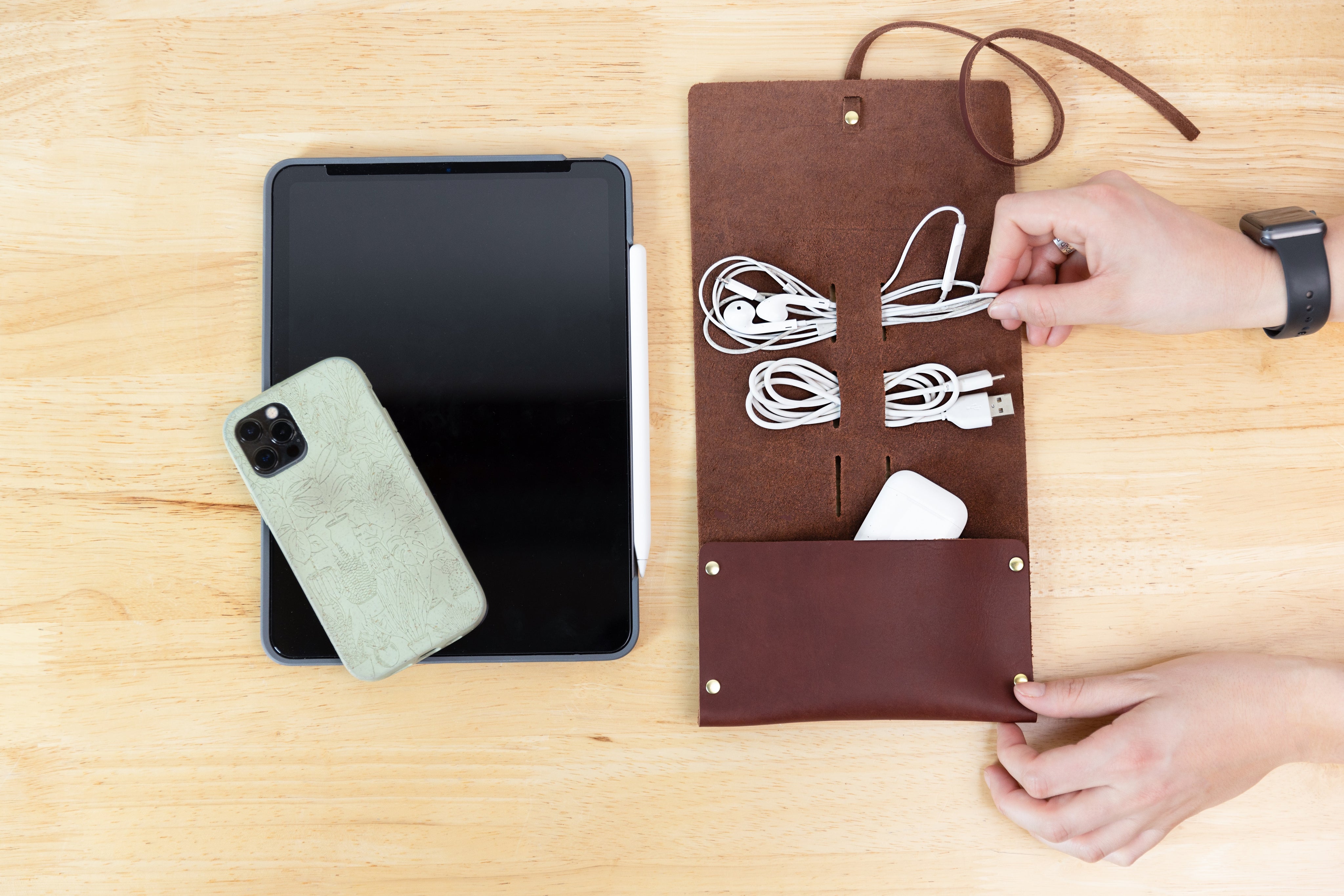 Personalized Tech Accessory Roll l Monogrammed Tech Roll – Northwind Supply