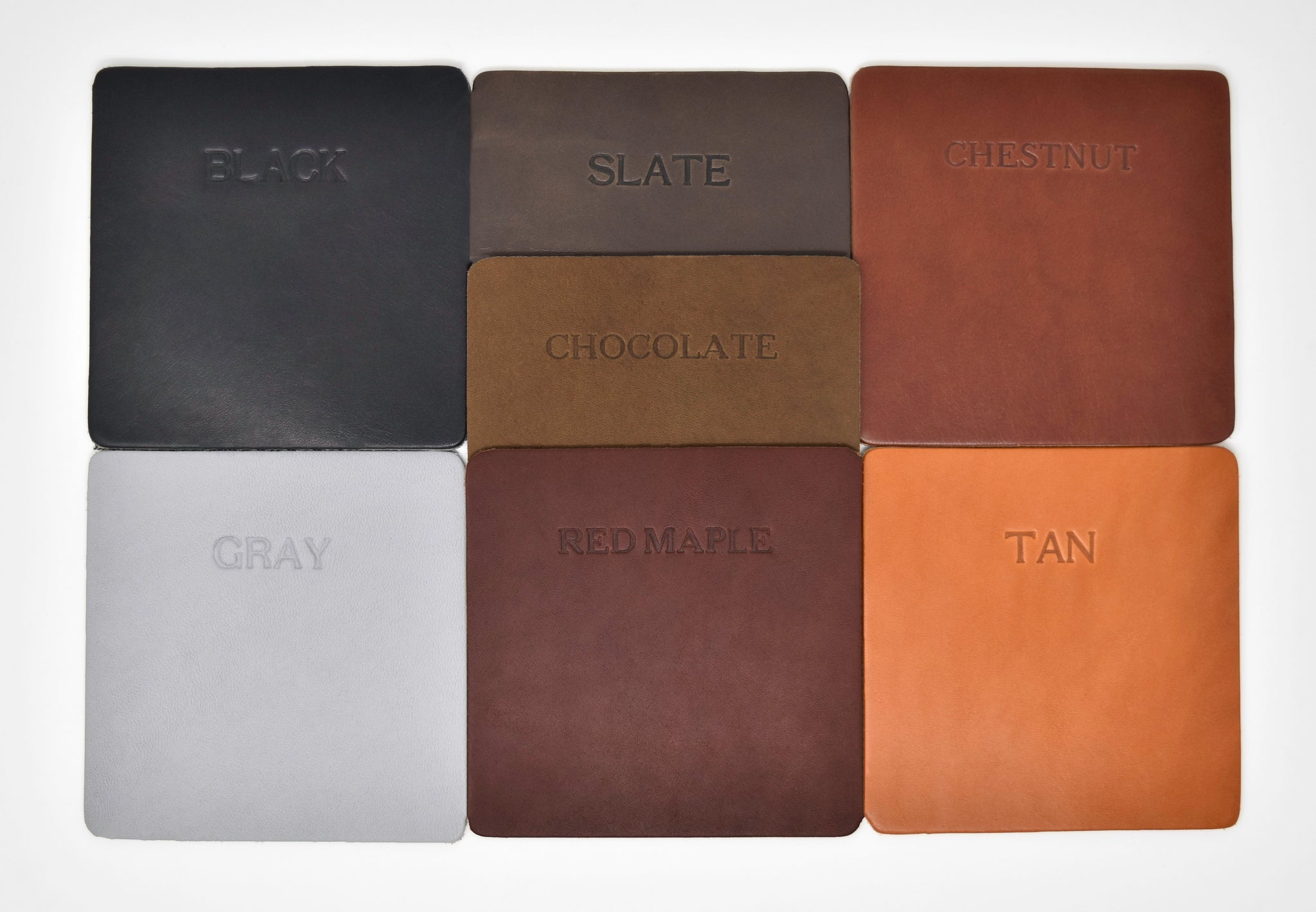 Personalized Leather Circle Coasters - Set of 4 – Northwind Supply