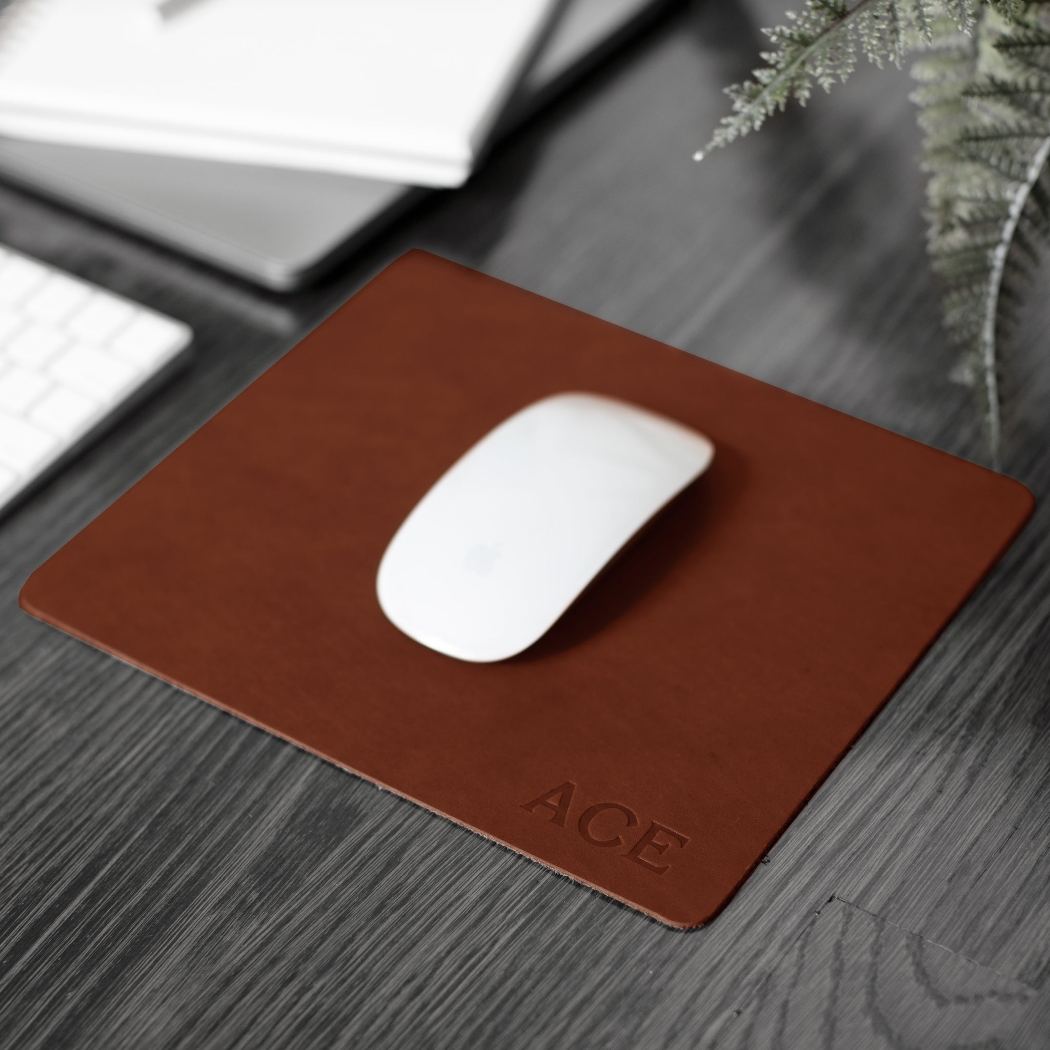 Personalized Leather Mousepad l Personalized Office or Home Gift ...