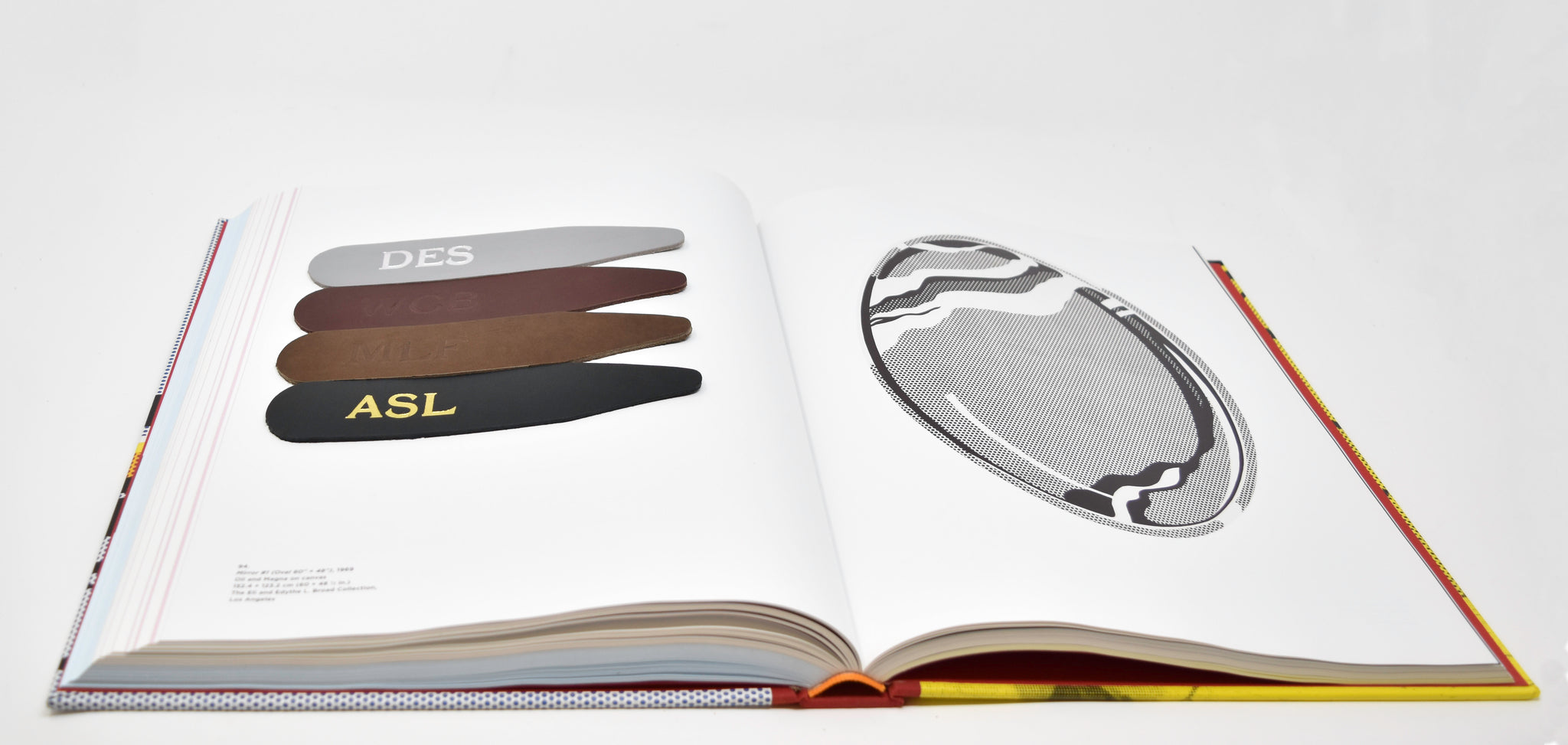 Monogrammed Leather Bookmark. Custom Leather Bookmark – Northwind Supply