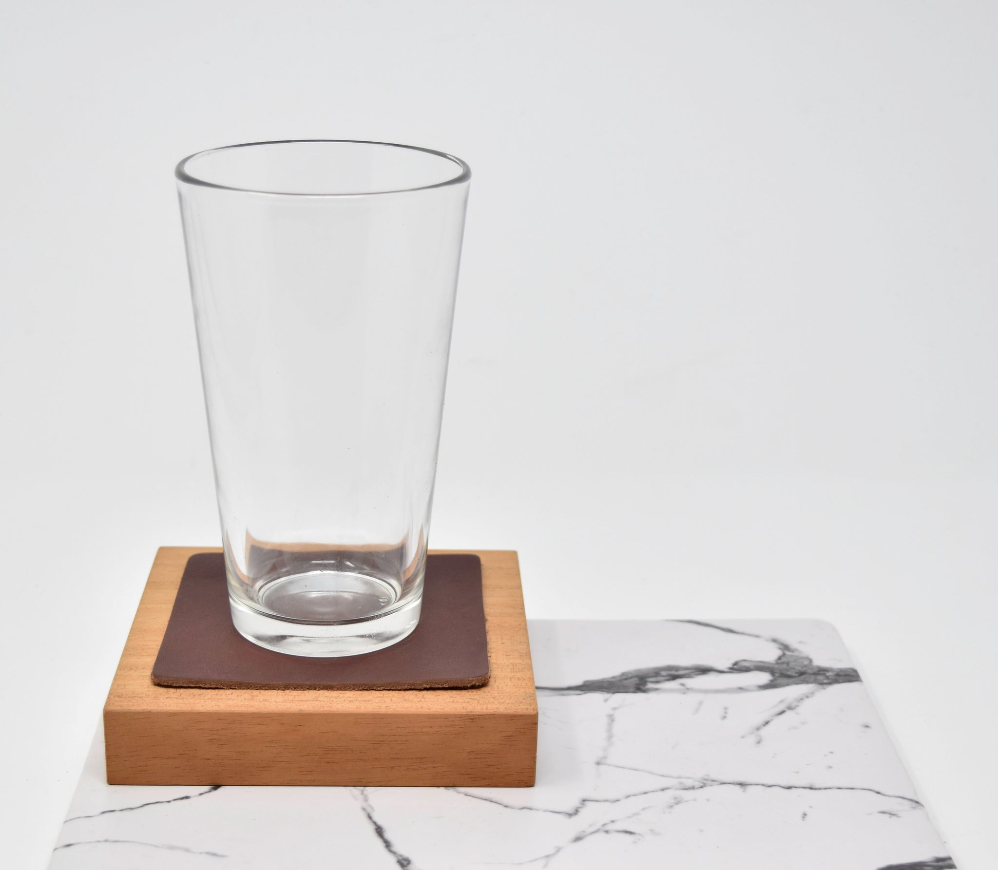 Personalized Leather Coaster Set of 4 Premium Leather USA Made ...